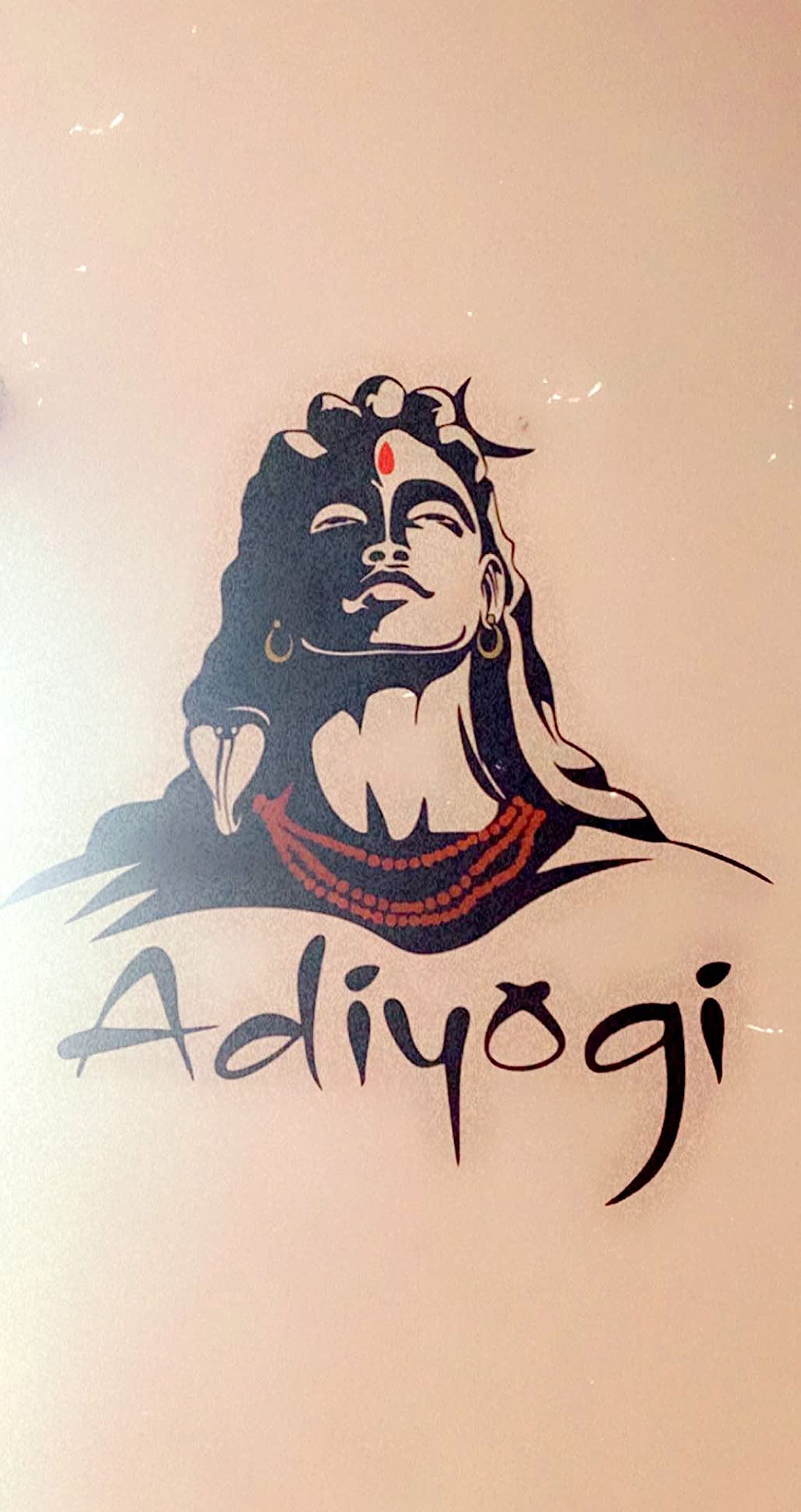 Asmi Collection Adiyogi God Shiva Vinyl Wall Sticker (Black) : Amazon ...