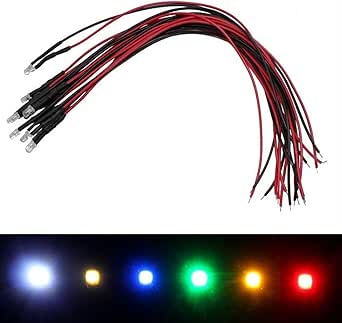 Lumonic 10x LED super claires avec résistance pour applications 24V ...