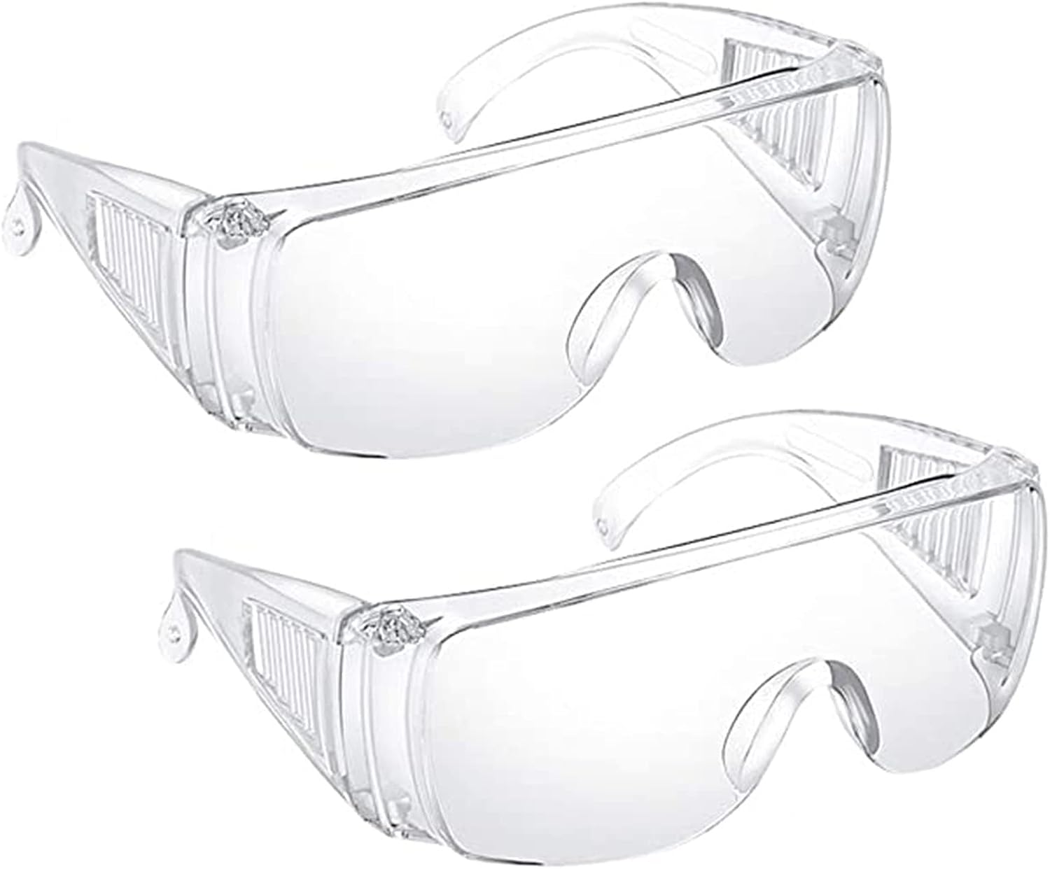 2Pcs Protective Glasses Safety Goggles Safety Over-Glasses Protective ...