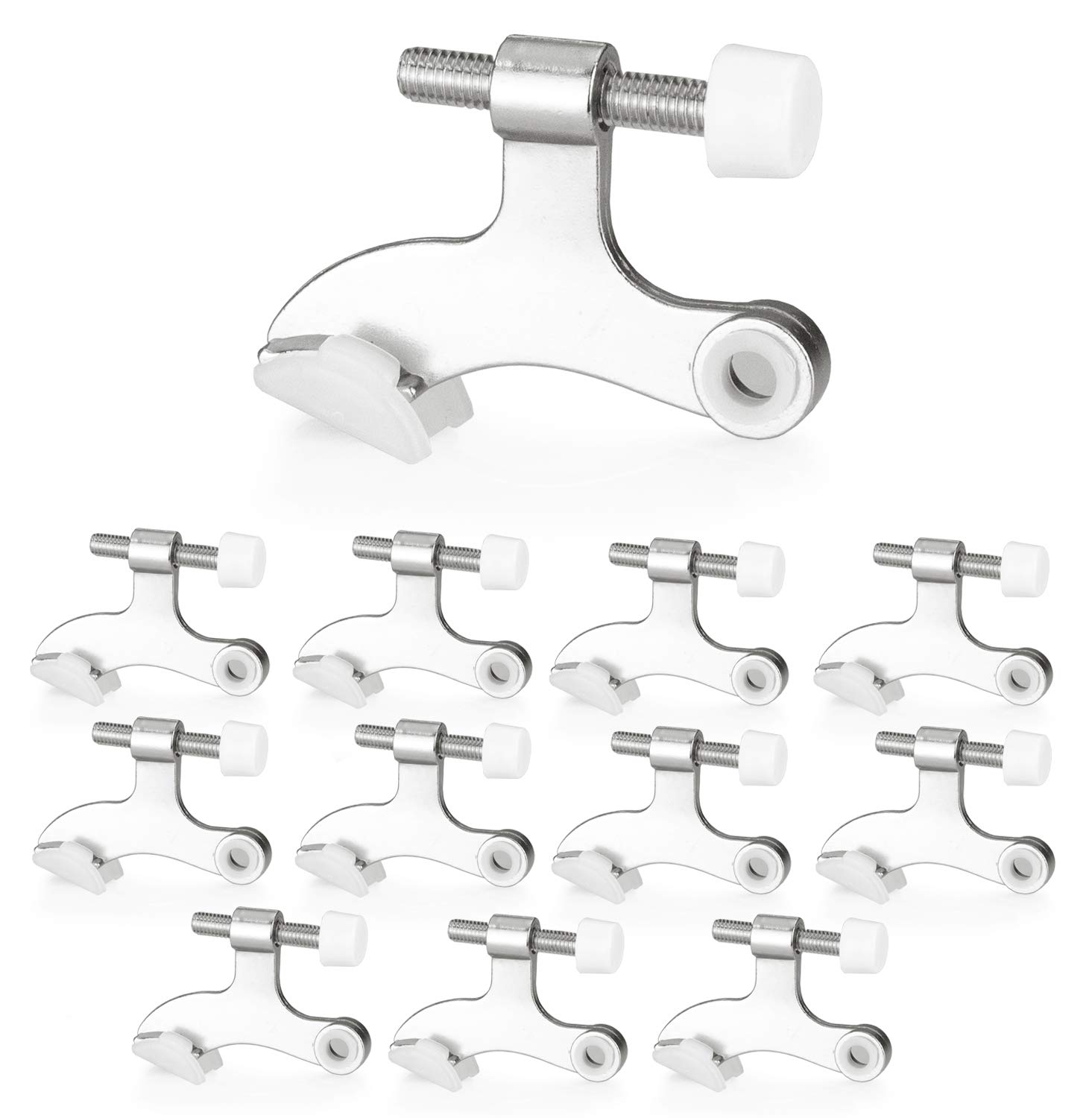 Snapklik.com : Ilyapa 12 Pack Hinge Pin Satin Nickel Door Stops ...