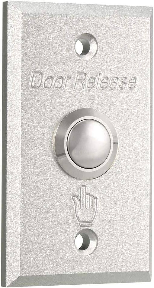 uxcell Door Release Button Push to Exit Resettable NO/COM Switch for Access Control Panel ...