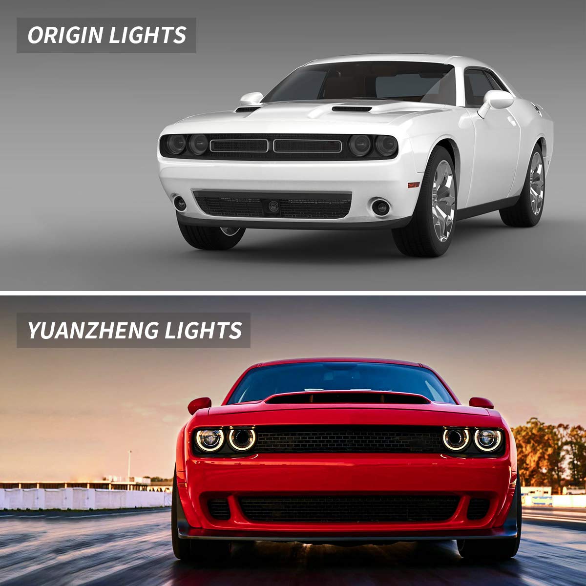 Buy YUANZHENG LED Projector Driver Side Headlights Assembly Compatiable ...