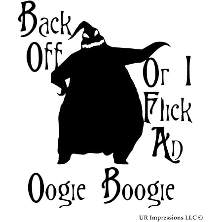 Amazon.com: Oogie Boogie Sticker Bumper Sticker Vinyl Decal 5" : Automotive