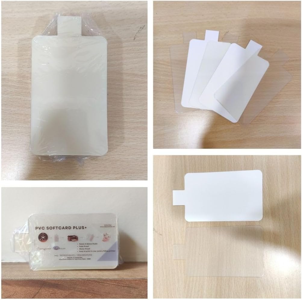 PVC softcard Plus | PVC card For any inkjet printer | 54mm X 86mm plus ...