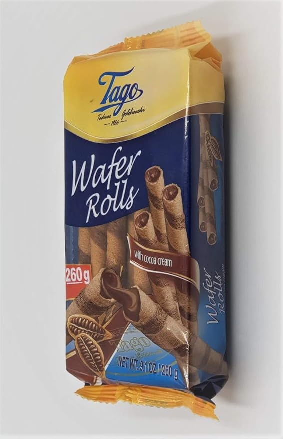 Tago Wafers Rolls(260g x3 Pack) (Cocoa Cream) : Amazon.co.uk: Grocery