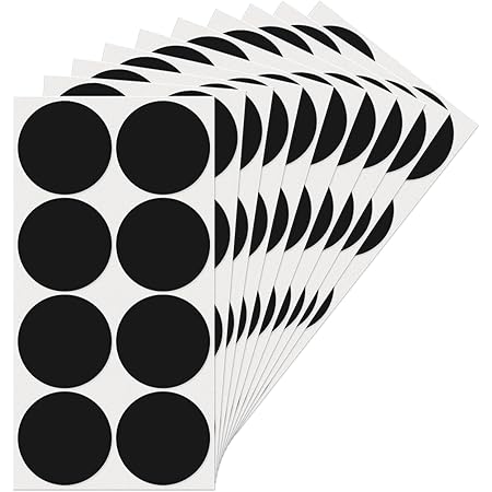 Amazon.com : YIKIADA Black Dot Stickers 2 Inches Round Sticker, Circle ...
