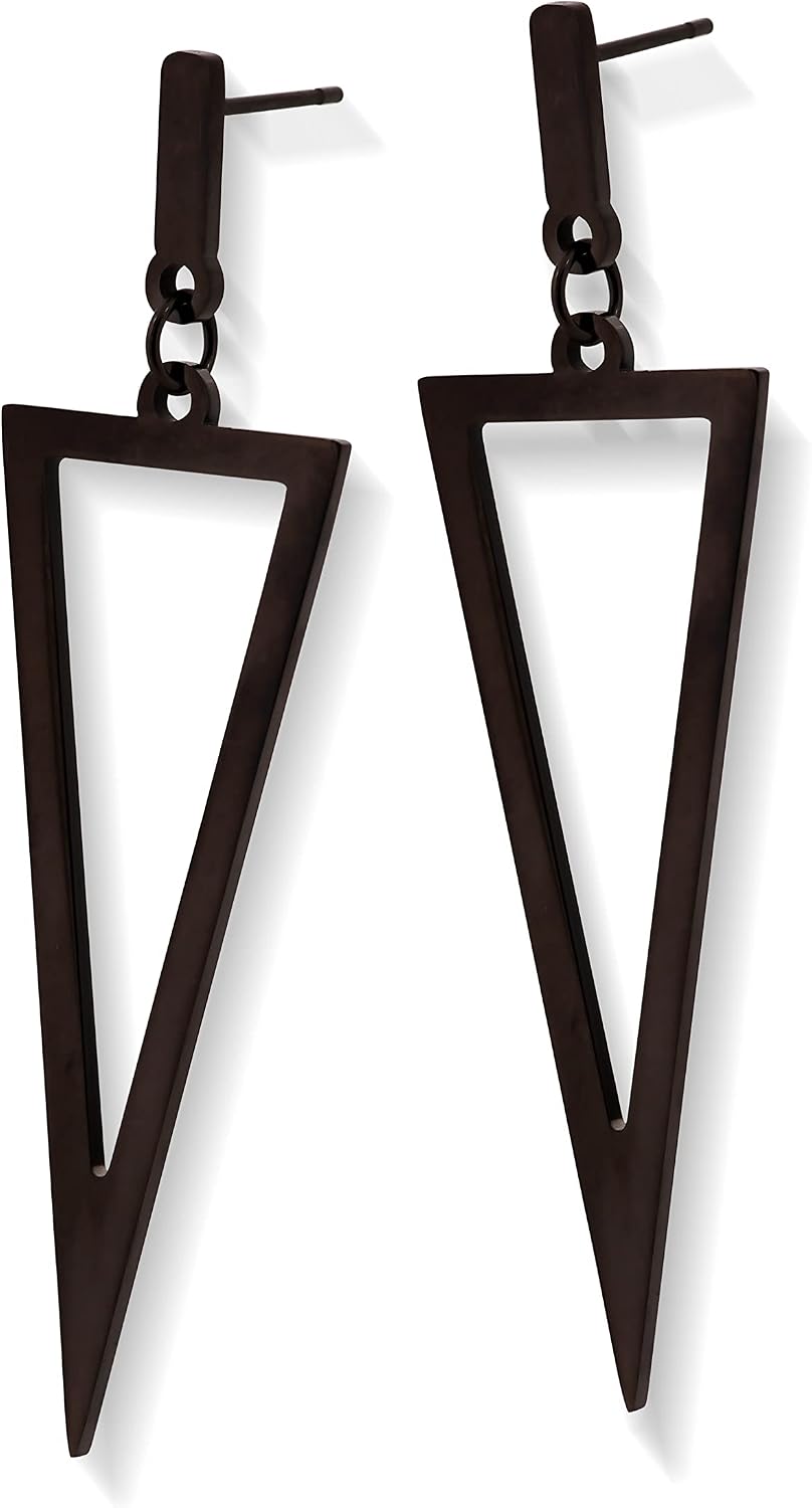 Amazon.com: Sacina Gothic Triangle Earrings, Black Earrings, Goth ...