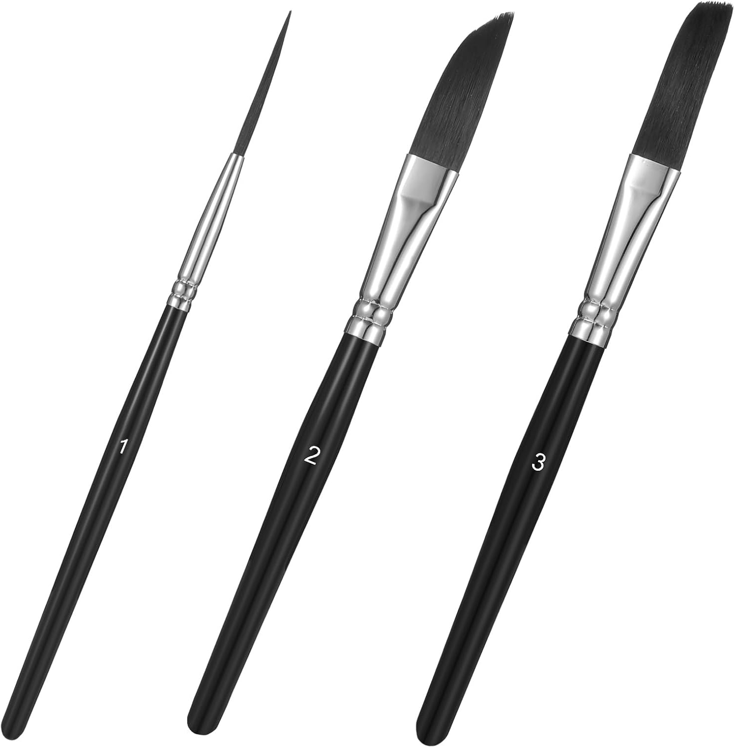 Amazon.com : Mabor 3Pcs Pinstriping Brush, Striping Brushes Long Liner ...