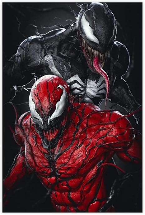 NUAA Poster Venom X Carnage sur toile pour chambre à coucher, paysage ...