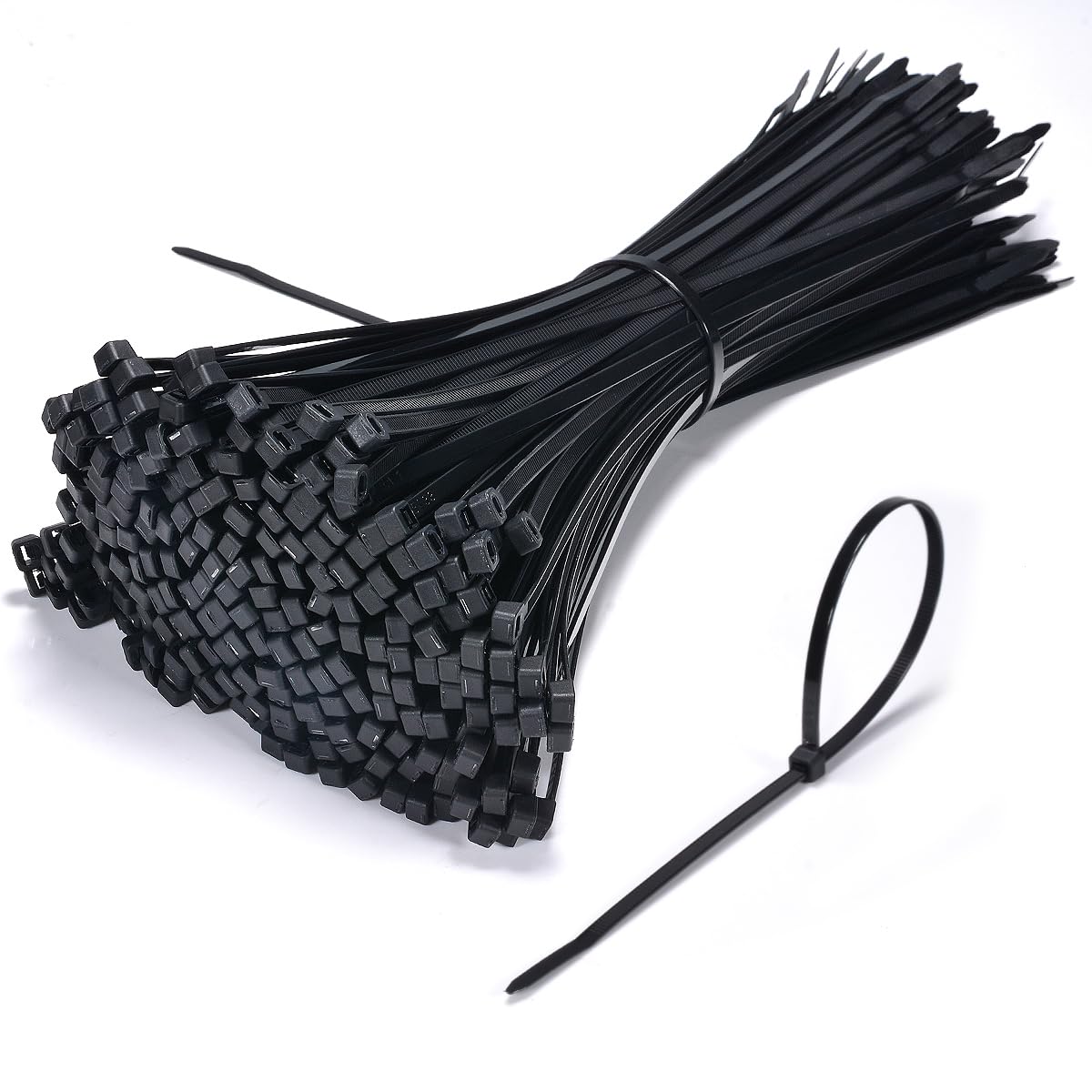 Amazon.com: Zcpotizi Black Zip Ties 12 Inch Heavy Duty 2000 Pack Bulk ...