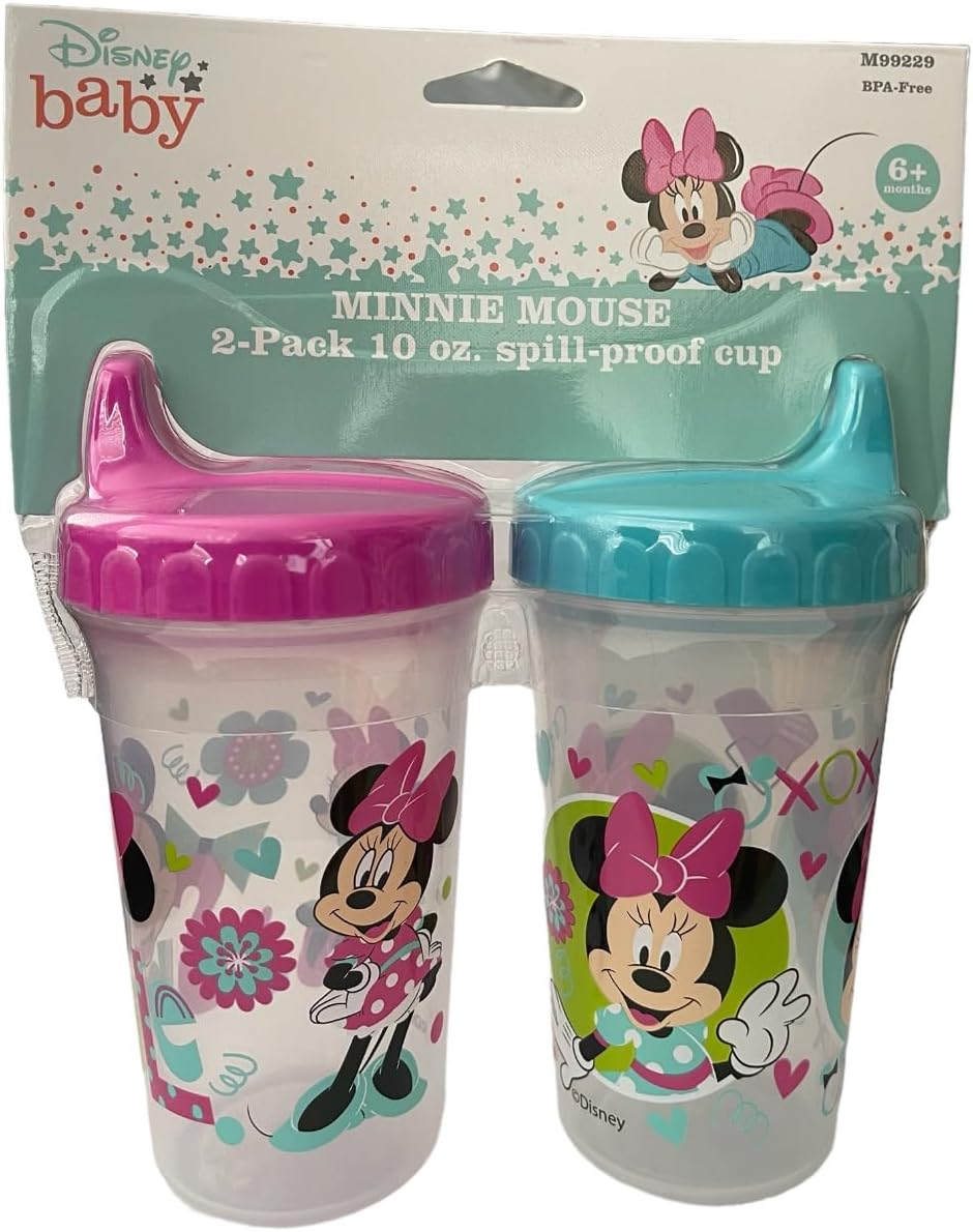 Amazon.com: Disney Baby Toddler Sippy Cups for Girls| 10 Ounce Minnie ...