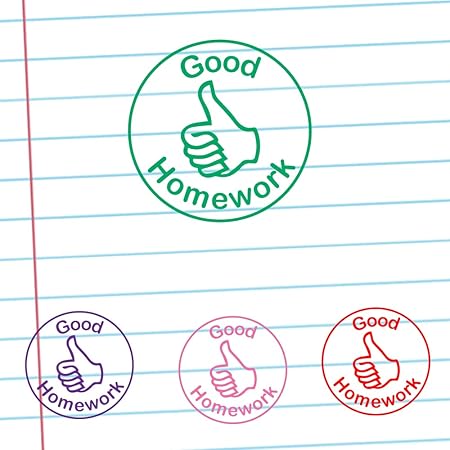 Homework complete School Stamper. Green Ink Teacher Stamp 22mm ...