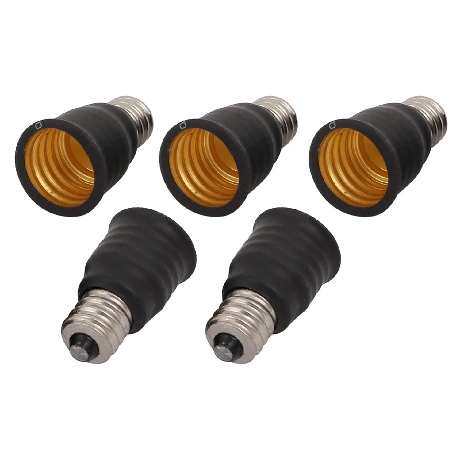 YOKIVE 5 Pcs E12 to E17 Light Socket Extension Holder, Bulb Base ...