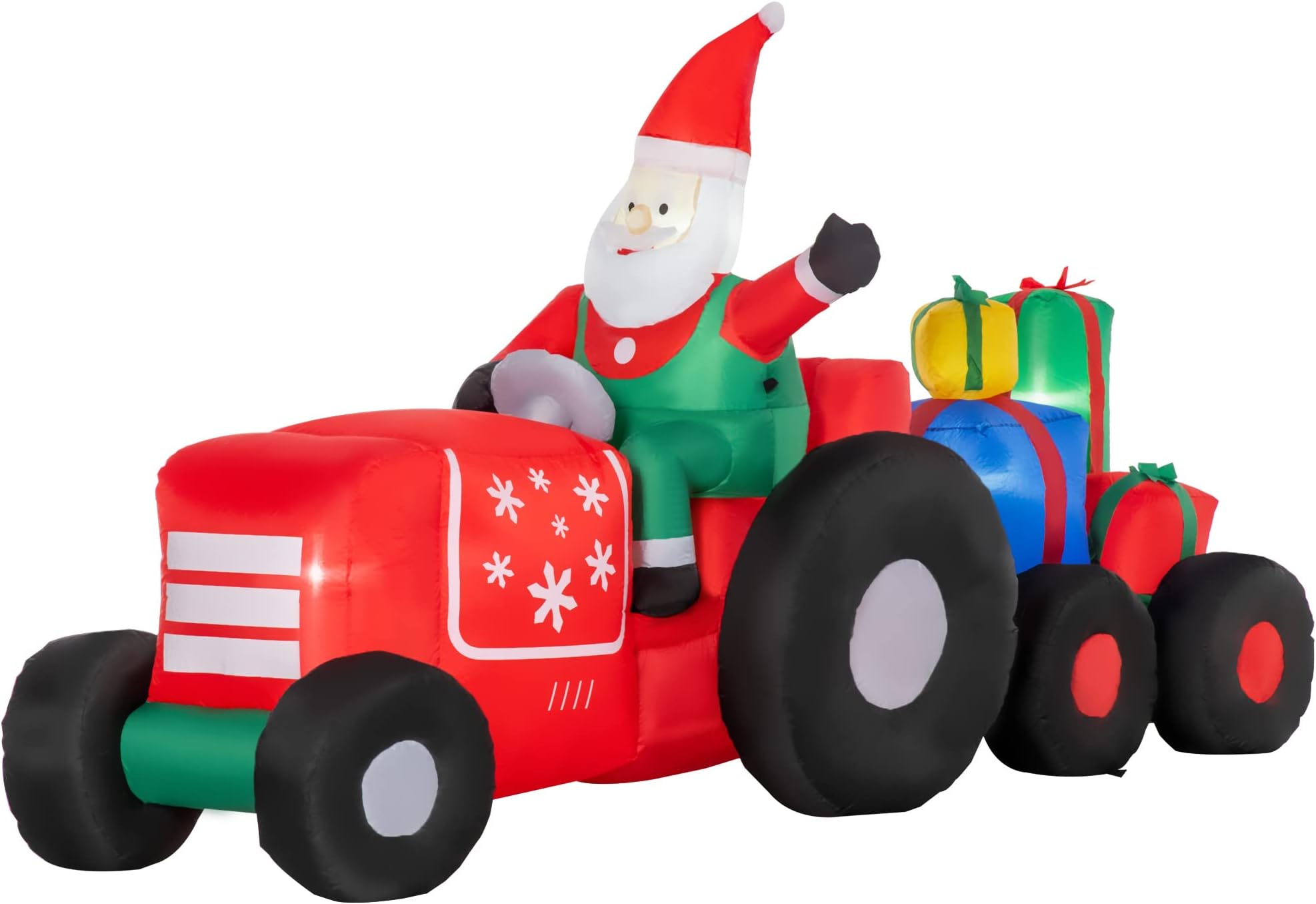 Amazon.com: John Deere Tractor Inflatable with Santa | Licensed Product ...