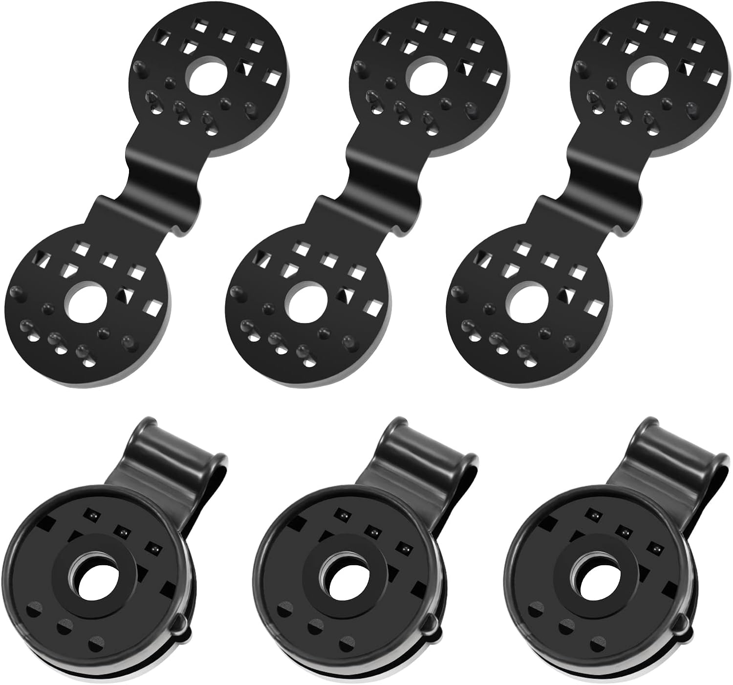 Amazon.com : Shade Cloth Plastic Clips, 40 Pieces Round Black Plastic ...