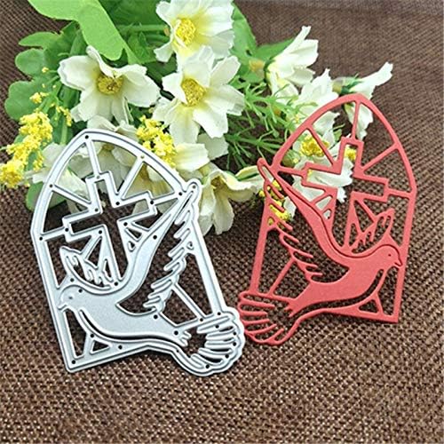 Amazon.com: Church Window Cross Dove Religious Metal Cutting Dies ...