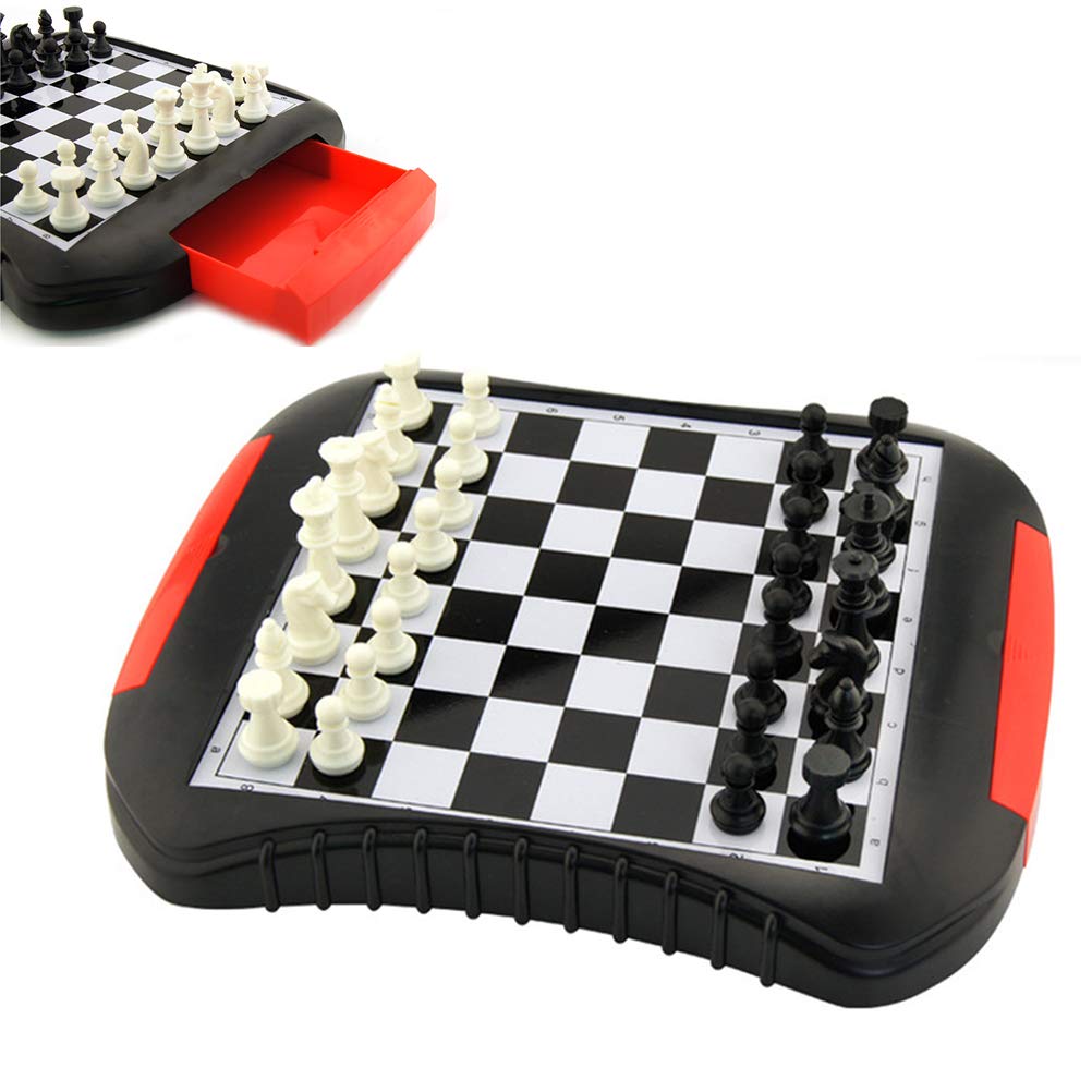 Buy Molyaly Chess 10" Large Magnetic Wooden Chess Set Traditional ...