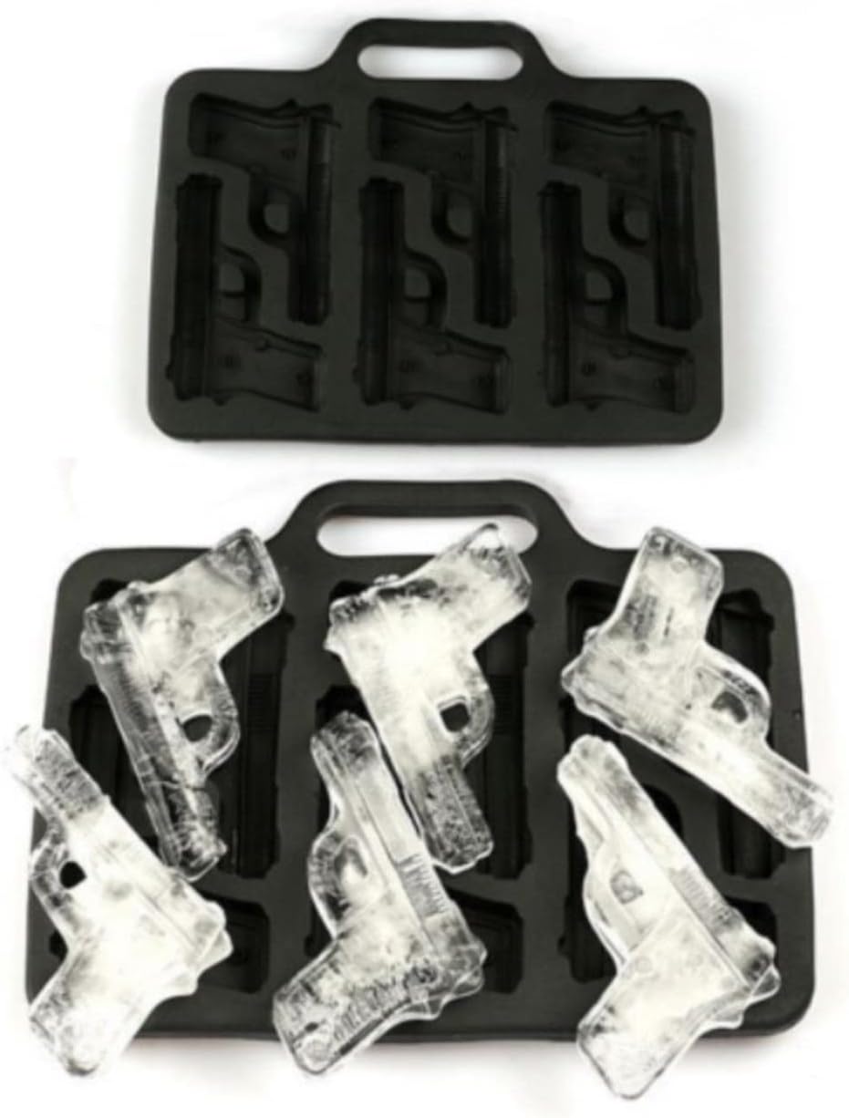 Amazon.com: Creative Gun Bullet Shape Ice Cube Maker DIY Ice Cube Mold ...