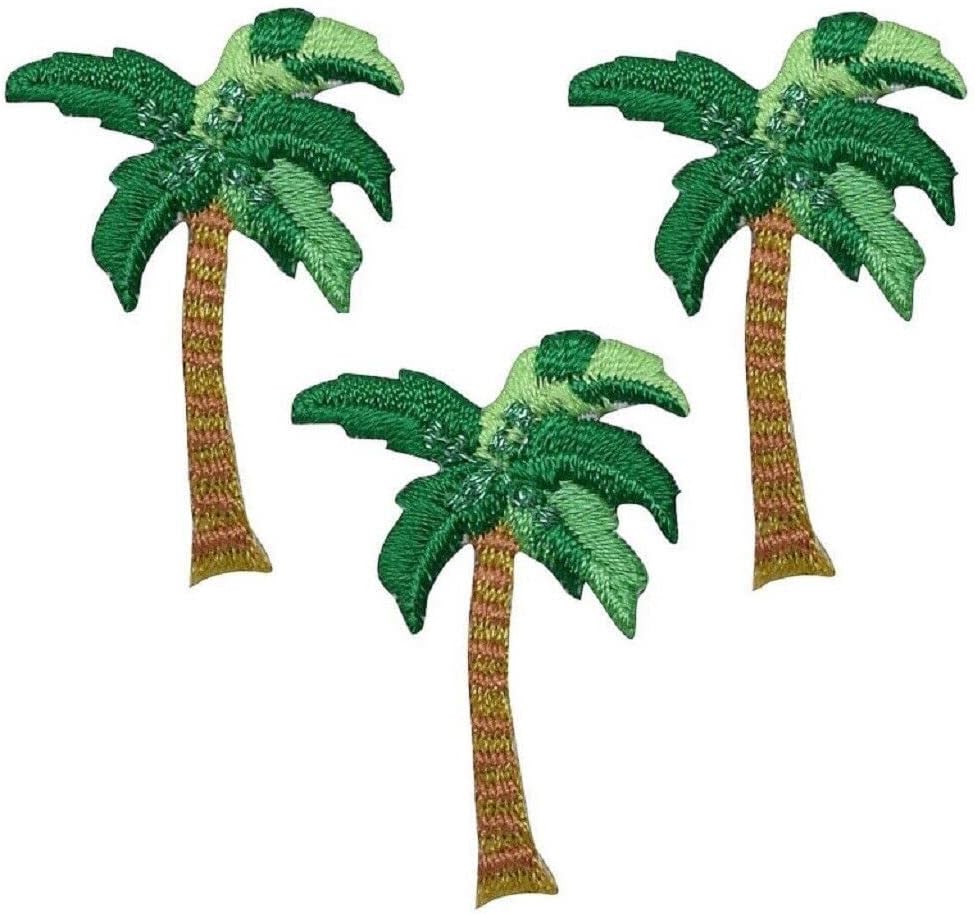 Amazon.com: Palm Tree Embroidered Applique Patch - Tropical Island ...