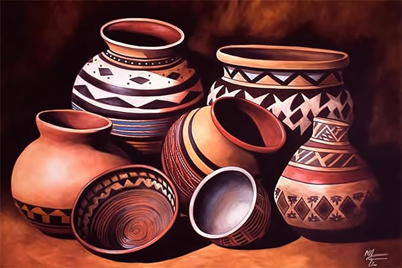 Amazon.com: Native American Pottery Poster Decorate Painting Wall Art ...