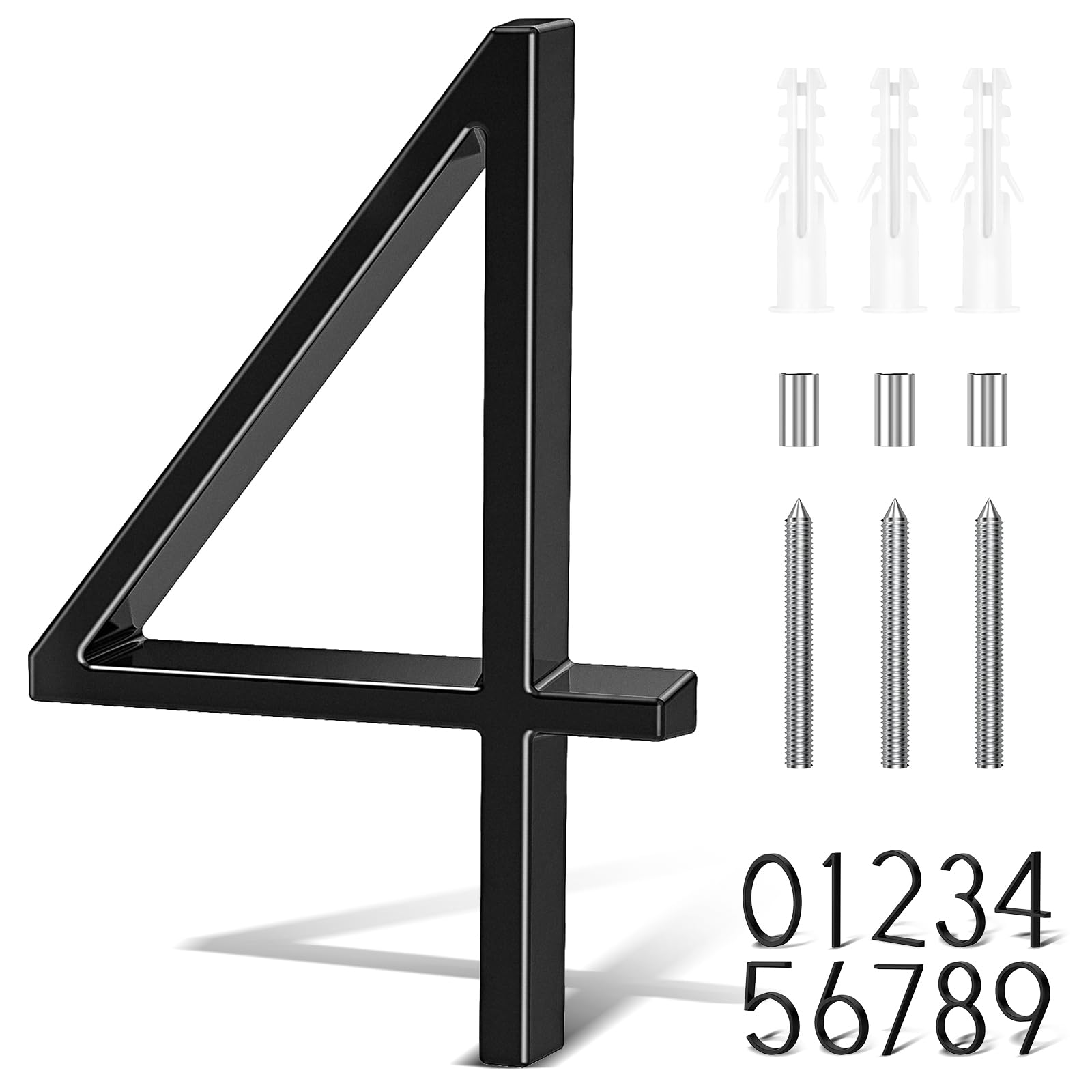 Amazon.com: 5 Inch Floating House Numbers, Modern House Numbers for ...