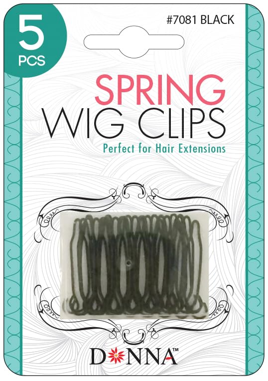 Amazon.com : Donna Spring Wig Clips – 5 Pack Snap-On Clips for Wigs ...