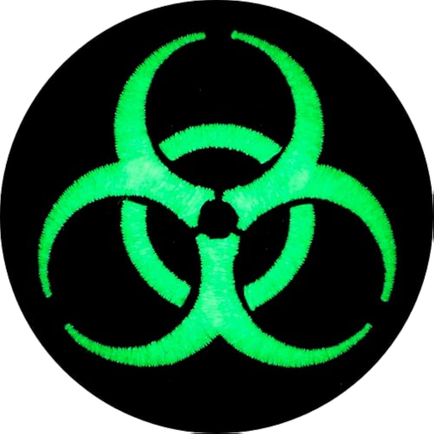 Amazon.com: Glow in The Dark Biohazard Iron on Embroidered Patch Logo ...