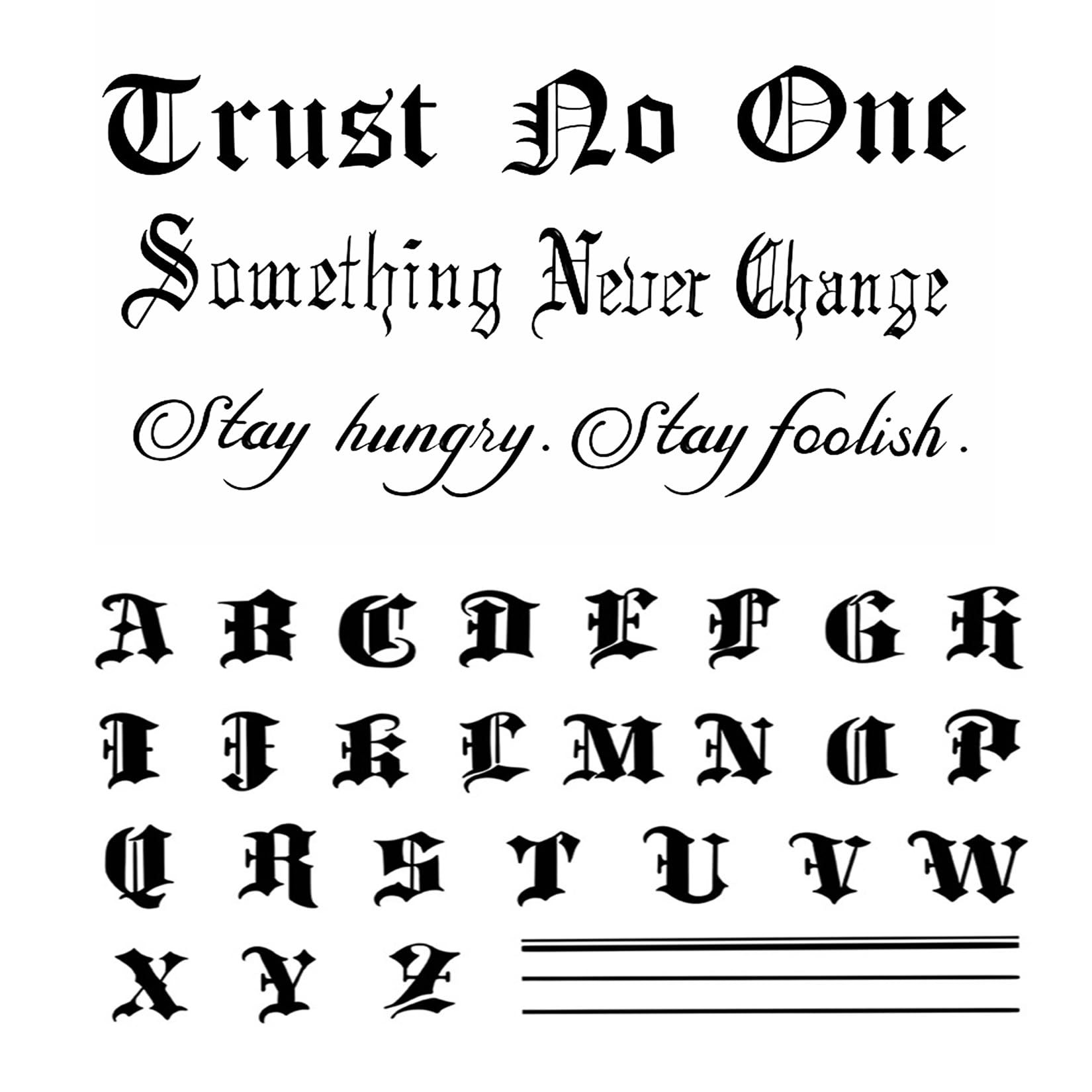 Letras Para Tattoos 40 Letras Para Tatuajes: Tipos, Catálogos,