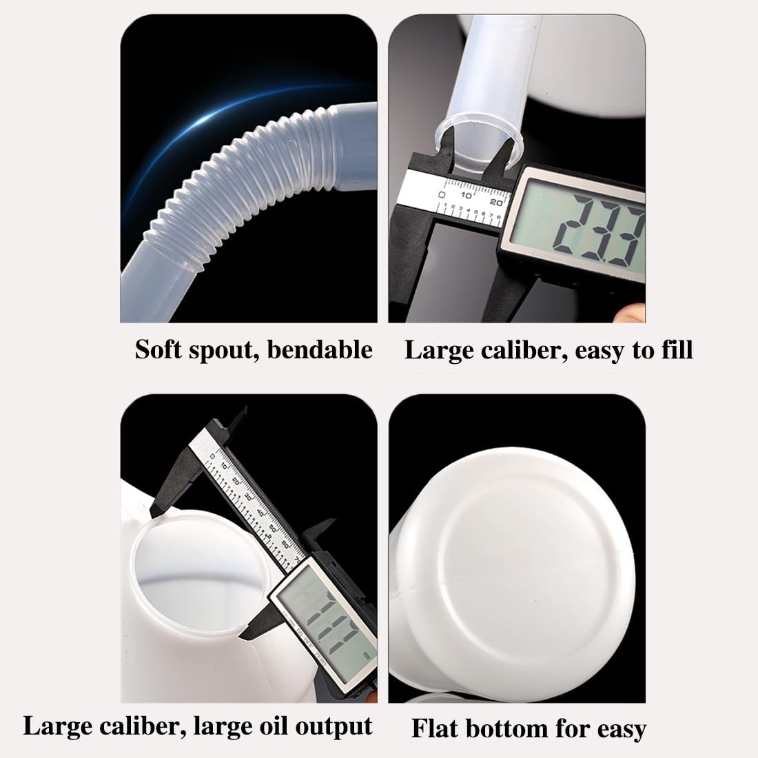 Snapklik.com : 1 Pack 1.2 Quart/1.2L Oil Measuring Container Automotive ...