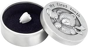 FINGERINSPIRE My First Keepsake Box - Antique Silver Column Bear Gift ...