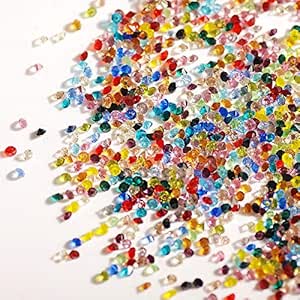 Amazon.com: 5000Pcs Ultra Mini 0.044Inch Flatback Diamond Glass ...