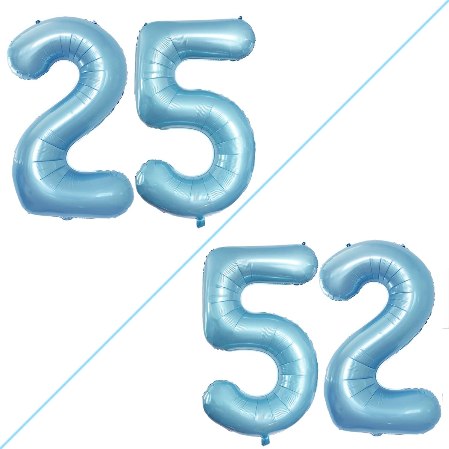 Amazon.com: GOER Number 25 Balloons for 25th Birthday Party Decorations ...