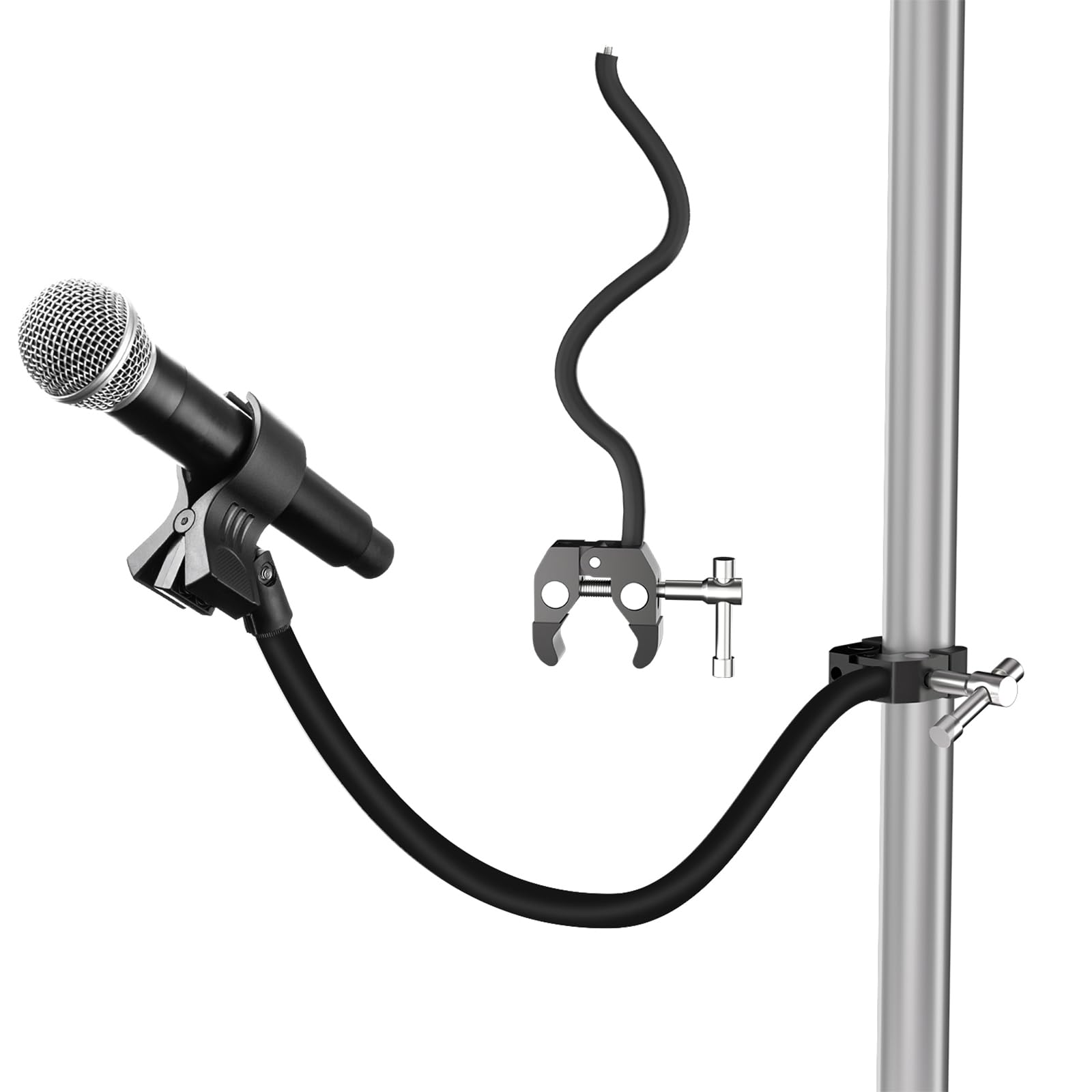 Amazon.com: Mippko Gooseneck Microphone Stand,19.69" Flexible ...