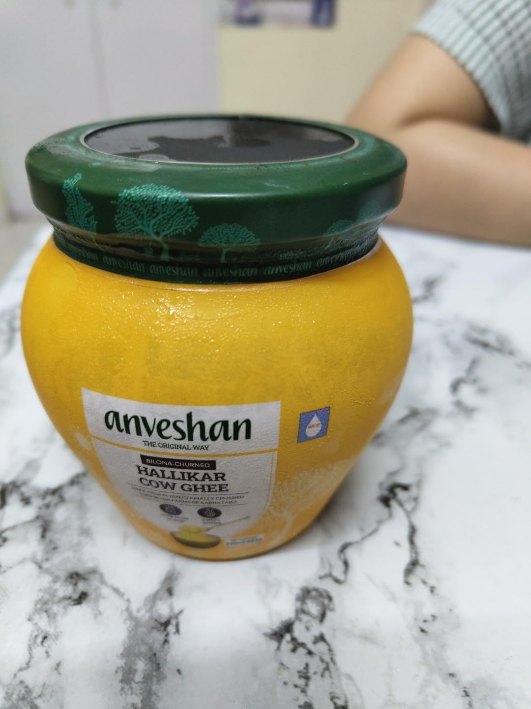 Anveshan A2 Desi Cow Ghee (500ml x 2 Jars) | Glass Jar | Bilona Method ...