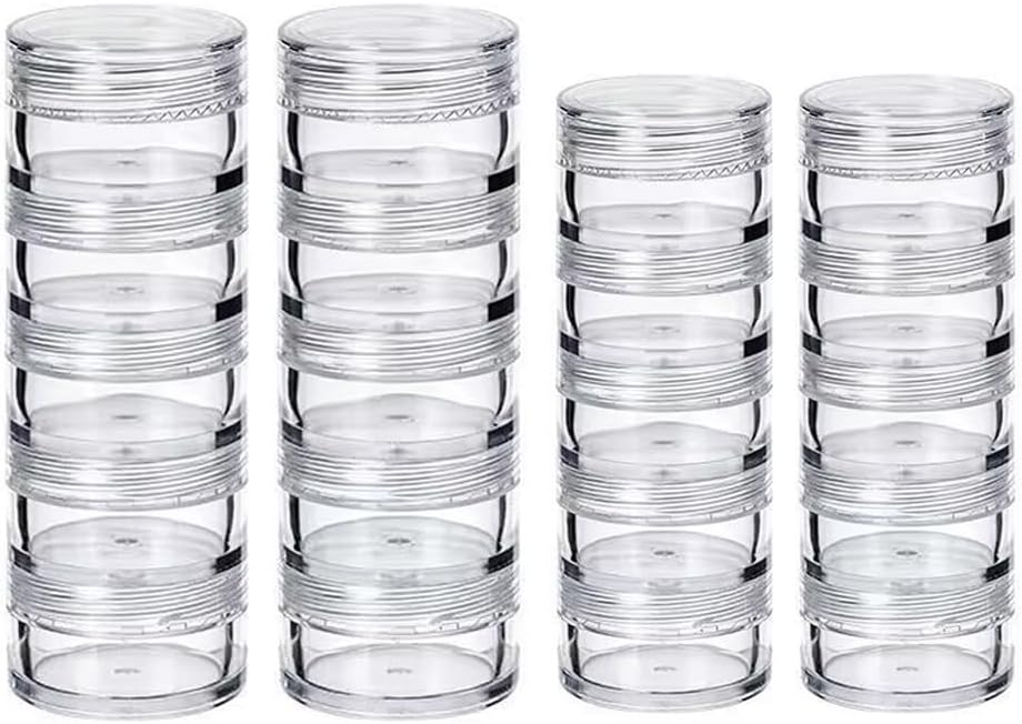Amazon.com: Paylak CNTB111-6 Storage Stackable Containers 6 for Beads ...