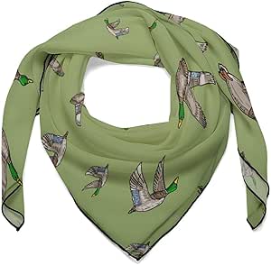 Amazon.com: Mallard Duck Classic Silk Scarf for Women Neck Hair Wrap ...