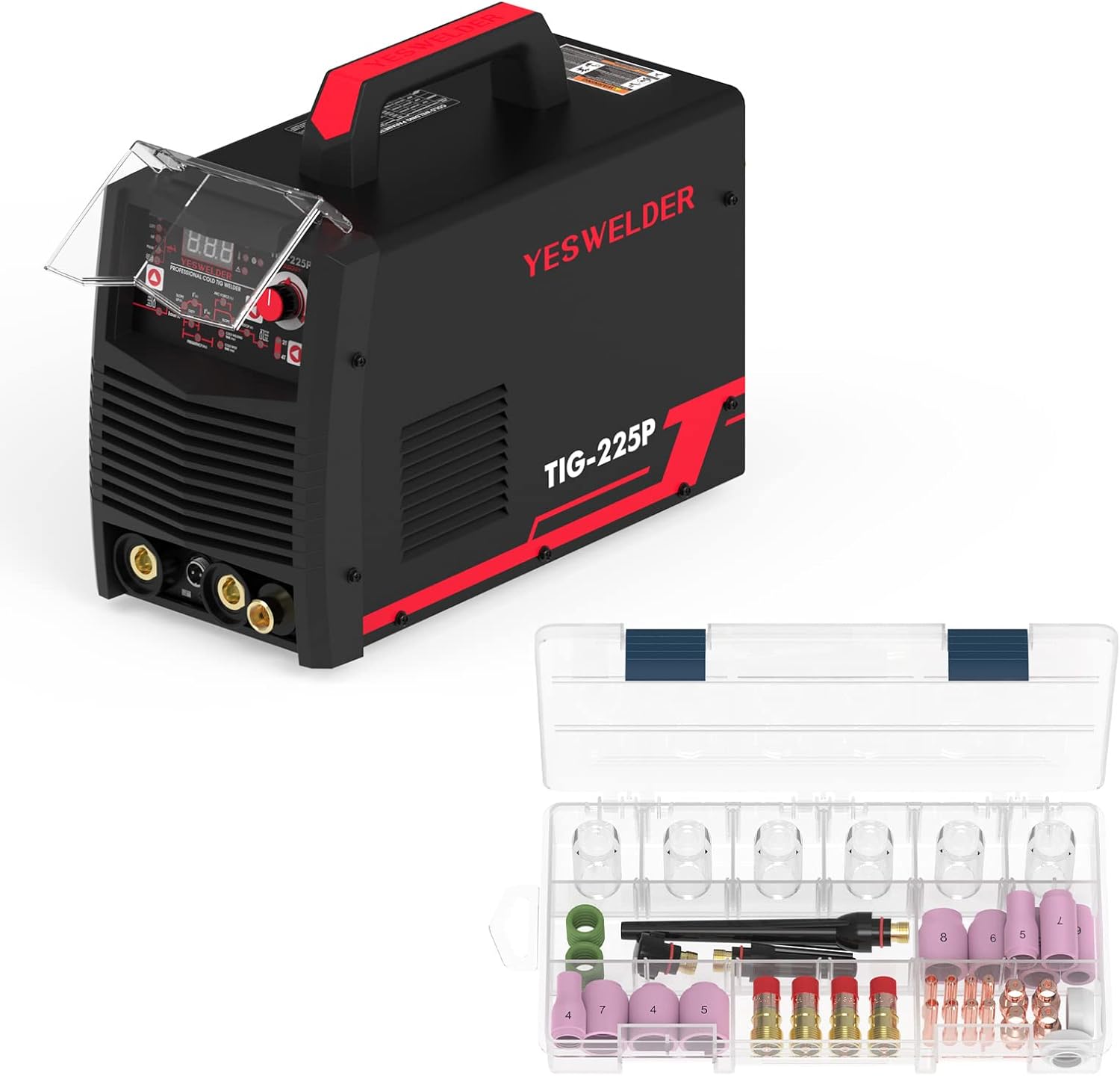 YESWELDER 225Amp DC TIG Welder,110V/220V Pulse Cold Spot TIG Welding ...