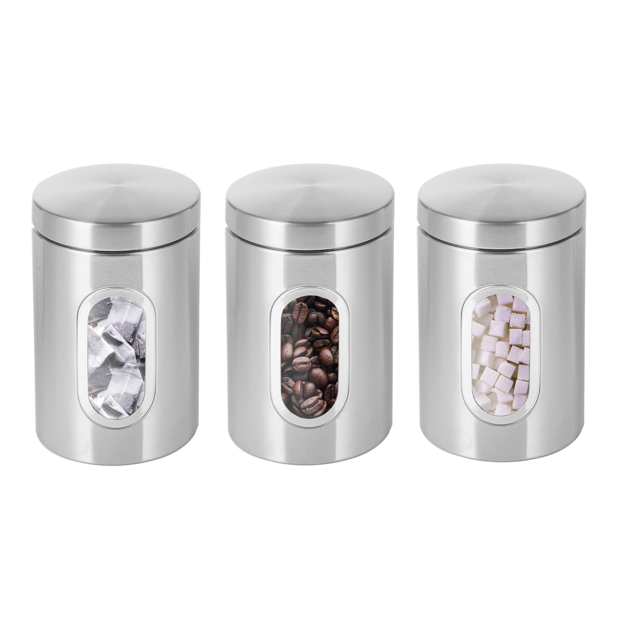 Innoteck Essentials 3 PC Kitchen Canister Set - With Secure Lids ...