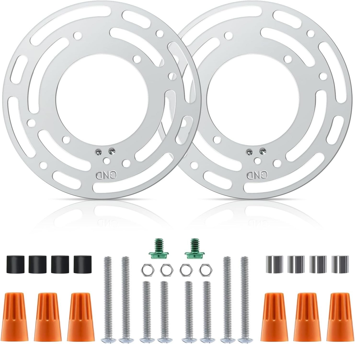 ZUYURT Universal Light Fixtures Mounting Bracket, 4 Inches Round ...