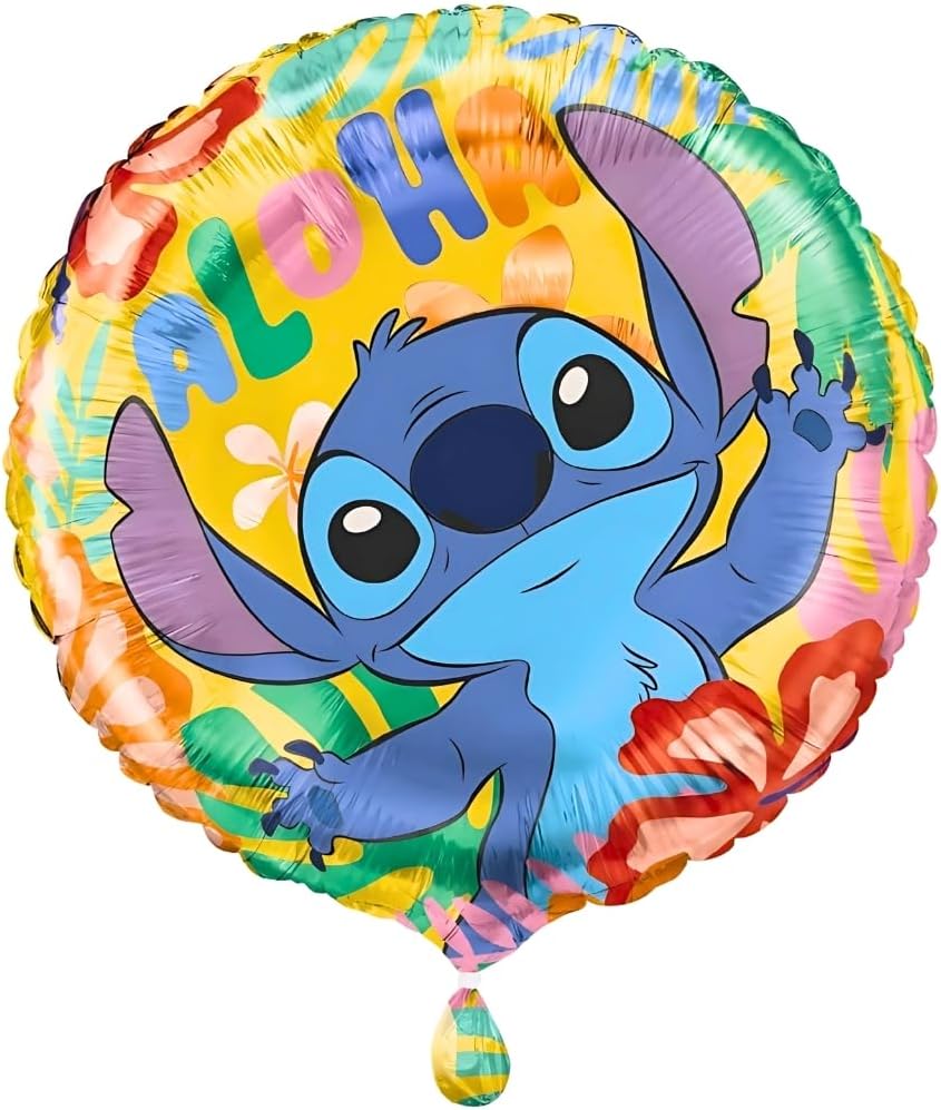 Amazon.com: Disney Lilo & Stitch Round Foil Balloon - (18") 1 Piece ...