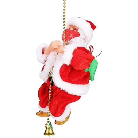 Amazon.com: Climbing Rope Santa with Christmas Music, Allnice Christmas ...