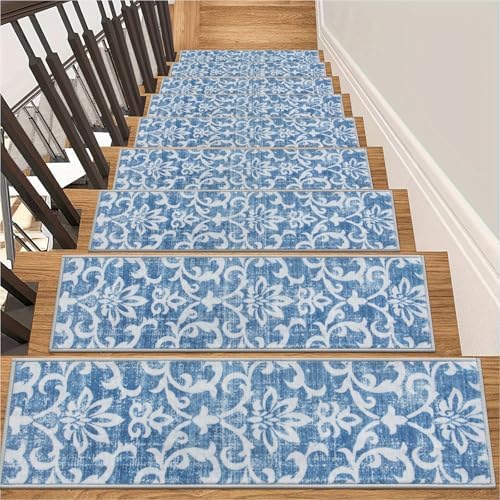 Amazon.com: Non Slip Stair Treads for Wooden Steps Indoor (15 Set ...