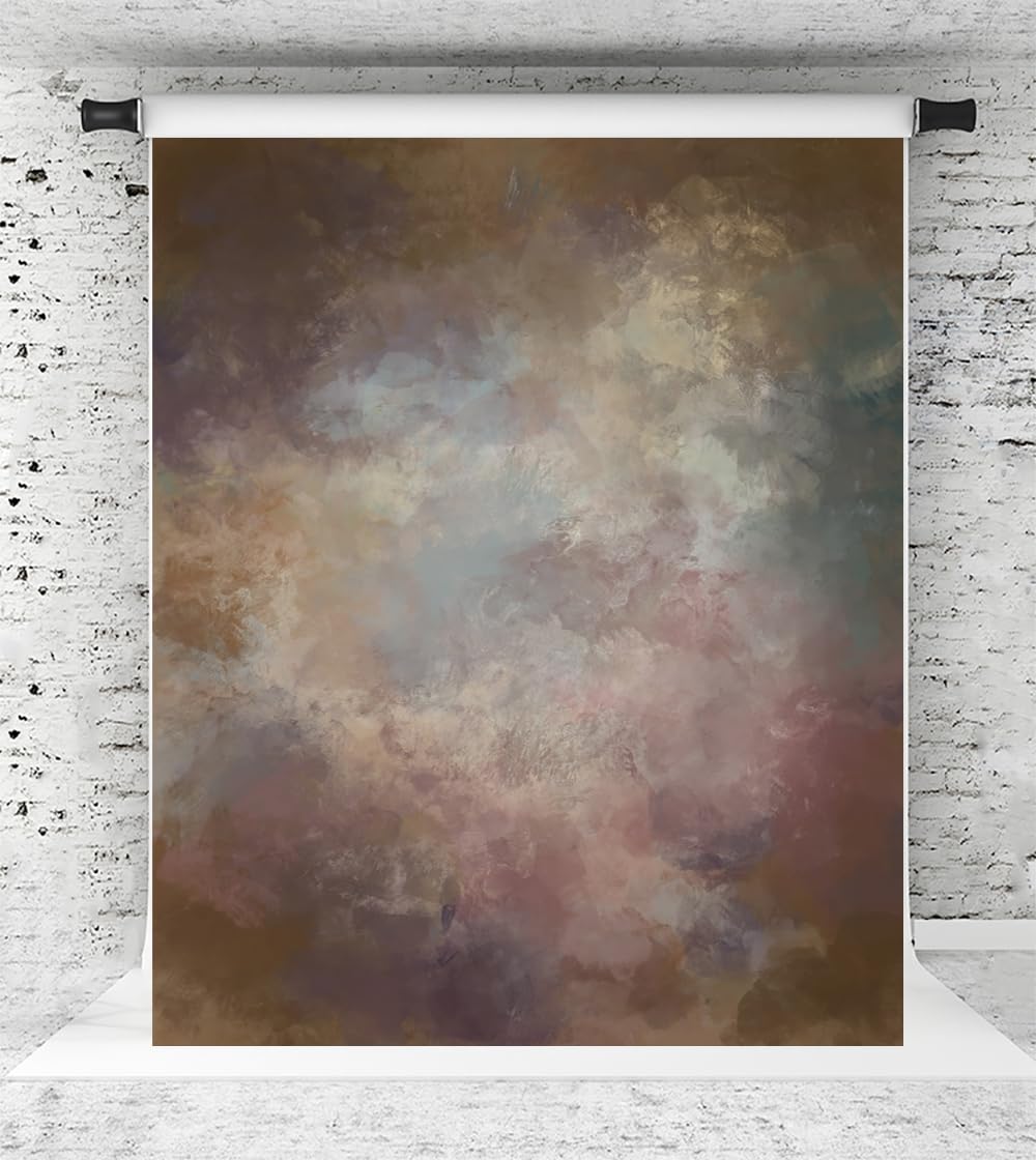 Amazon.com : Kate 8x10ft Abstract Portrait Photo Backdrop Brown Fabric ...