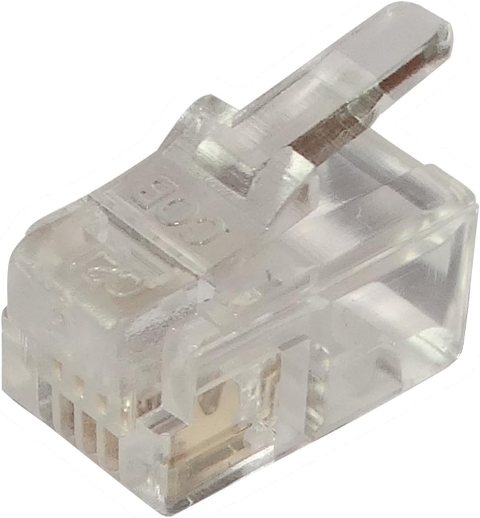 AERZETIX: 10x Conector RJ10 4p4c 4 Pines : Amazon.es: Informática