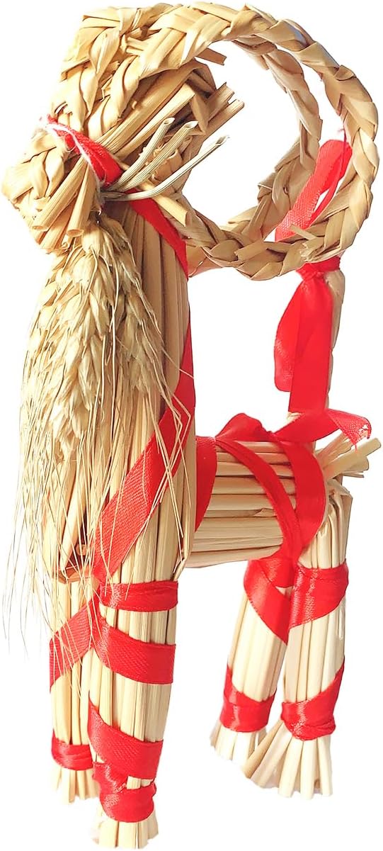 Amazon.com: OGWSRK Straw Goat Christmas Goat Swedish Straw Goat ...