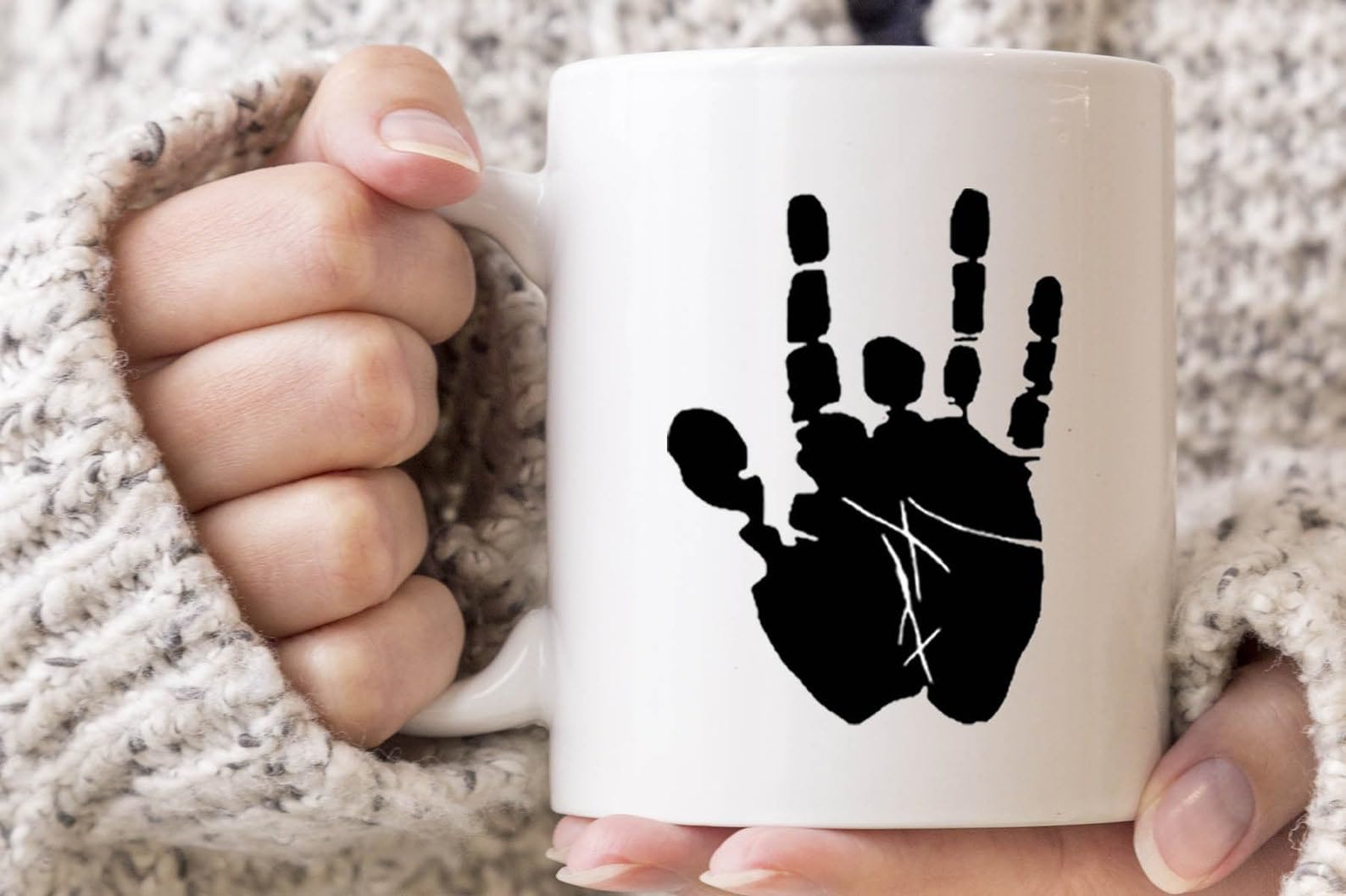Amazon.com: vuvube Jerry Hand Coffee Mug Grateful Dead Inspired Mug ...