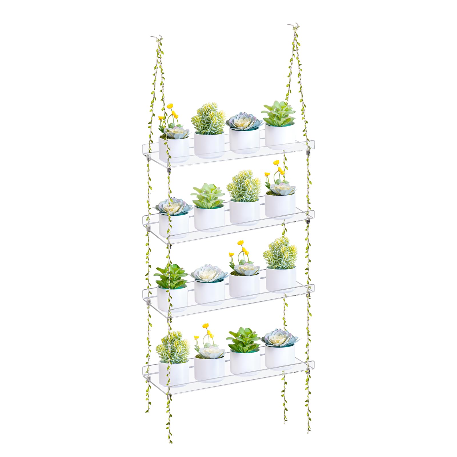 Amazon.com : Sumerflos Acrylic Window Boxes Window Plant Shelves 4 Tier ...