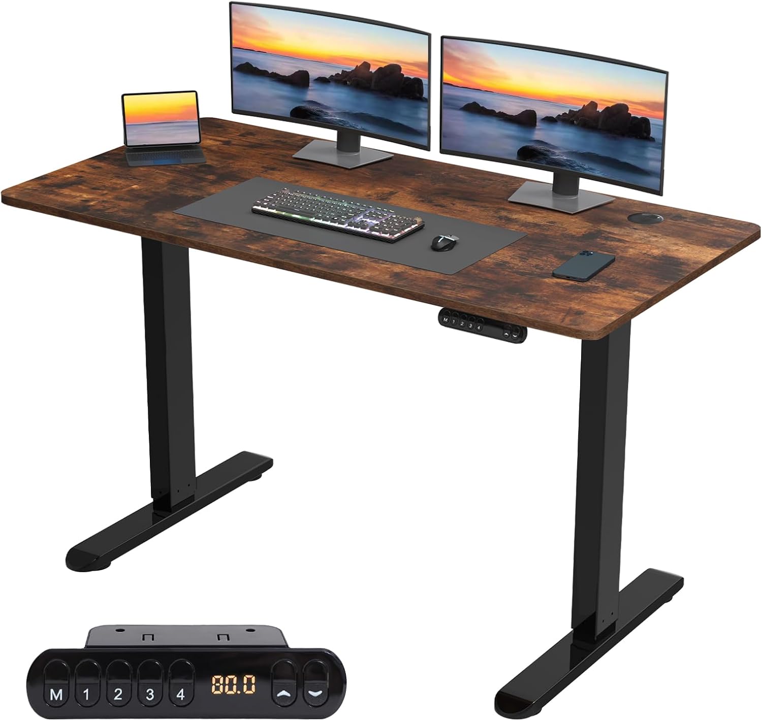 Amazon.com: ERGOMORE Electric Standing Desk with 48x24 Inches Whole ...