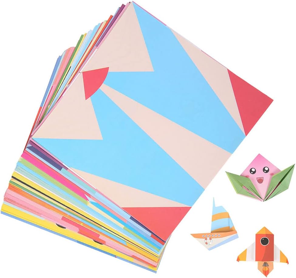 ComPDCVD Origami Paper Kit for Kids 108 Sheets Double-Sided Origami ...