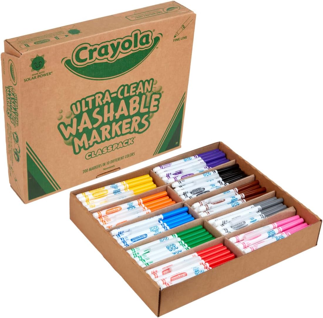 Amazon.com: Crayola Exclusive Smart Color Ultra-Clean Washable Marker ...